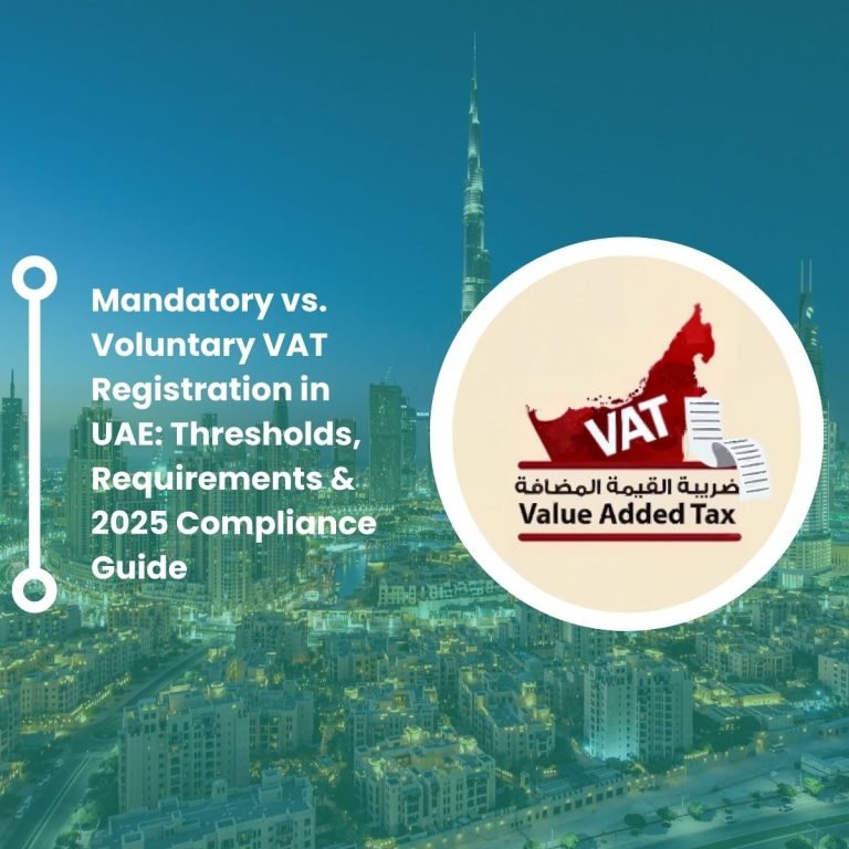 Mandatory vs Voluntary VAT Registration UAE | 2025 Thresholds & Rules